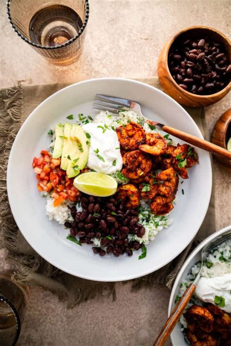 Blackened Shrimp Bowls With Cilantro Rice Tasting With Tina
