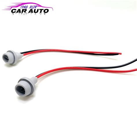 1x T10 Socket W5w Wedge Light Bulb Sockets Connector Holder For Car