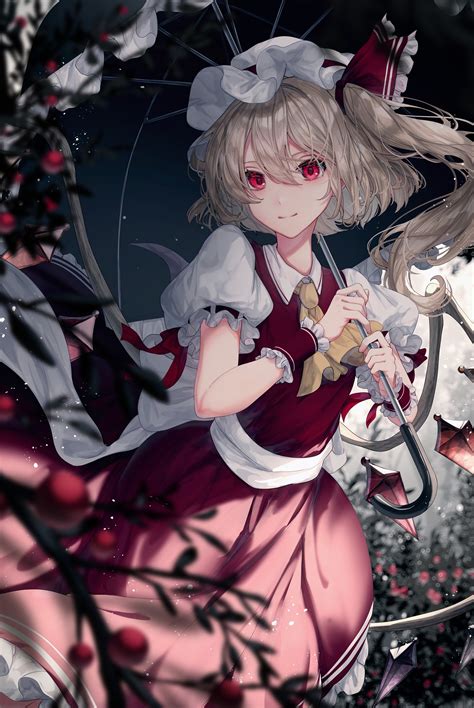 Batory Ken Flandre Scarlet Touhou Absurdres Highres 1girl Ascot