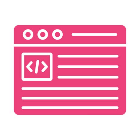 Icono De Codificación Web Generic Color Fill