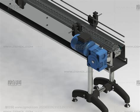 桌面输送机stp模型机械工具模型下载 摩尔网cgmol