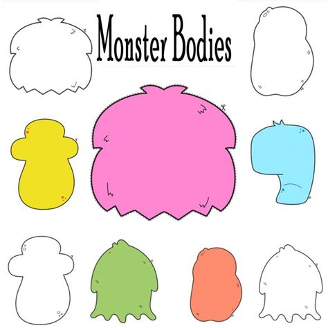 Monsterbodies 001 Printables 4 Mom