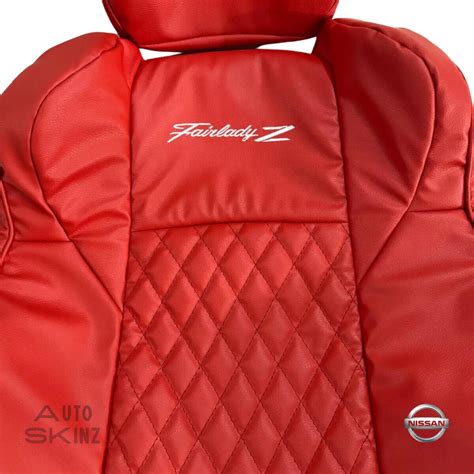 Red Leather Car Seat Covers Custom Fit Nissan 350z 2003 2008 Etsy