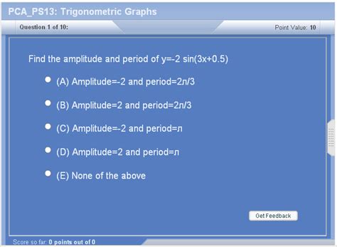 Pre Calculus Graphs Of Trigonometric Functions