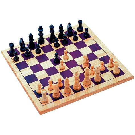 Jeu déchecs en bois massif MilBulles
