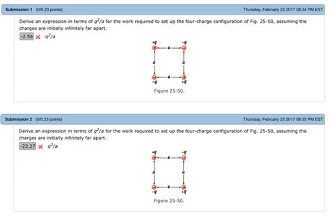 Solved Derive An Expression In Terms Of Q A For The Work Chegg Com