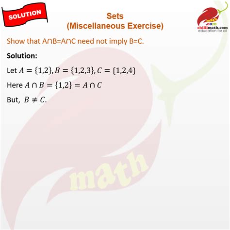 Ncert Solutions Class 11 Chapter 1 Sets Miscellaneous Exercise Question