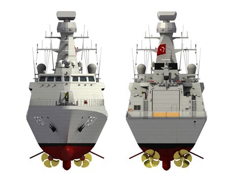 Milgem Class Corvette Tcg Heybeliada 3d Model Cgtrader