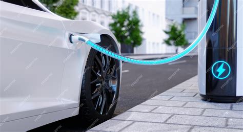 Premium Photo Highspeed Charging Station For Electric Vehicles On