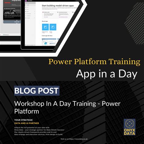 Workshop In A Day Training Power Platform Onyx Data