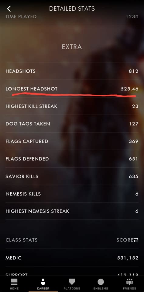What Is Your Longest Headshot In Bf1 Just Interested Mine Is 52546
