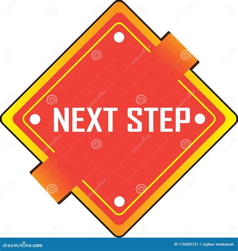 Illustration Of Solution Next Step Button With Colourful Design Stock