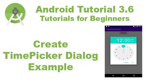 Android Studio Create DatePickerDialog Example YouTube