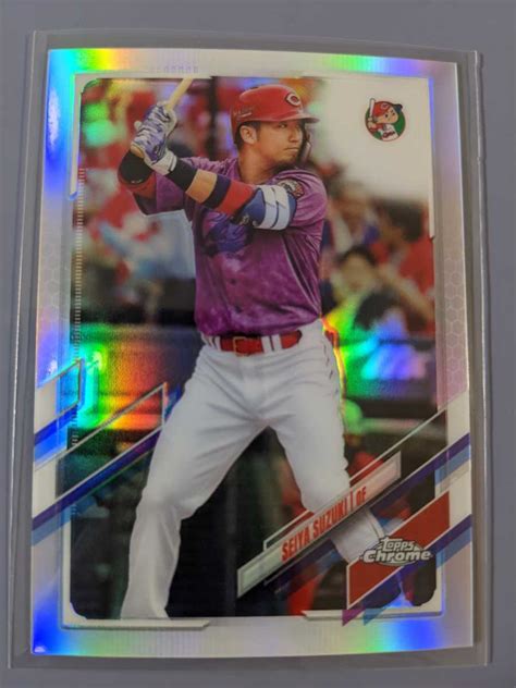 Yahooオークション 2021 Topps Chrome Npb 広島カープ 鈴木誠也 リ