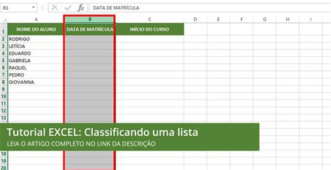 Classificando Lista Excel Render Blog