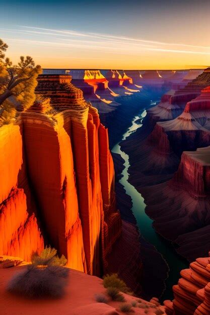 Premium Photo Grand Canyon National Park At Sunset Beautiful Landscape