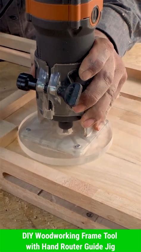 DIY Woodworking Frame Tool With Hand Router Guide Jig Beginner
