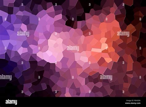 A Photograph Of An Abstract Geometric Pattern From Various Polygons And Triangles Of Pink And
