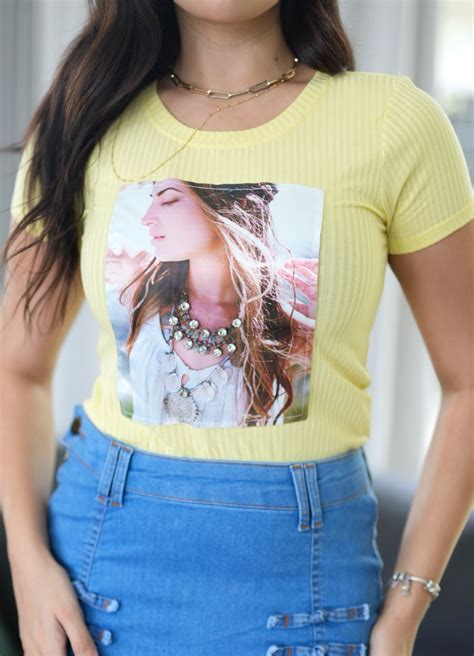 Blusa Lucia B Sb31194 Amarelo é Na Saia Bella Compre Blusa Lucia B