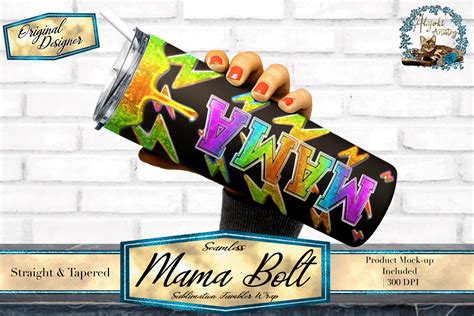 Lightning Bolt Tumbler Wrap Design Graphic By Alajoki Artistry · Creative Fabrica