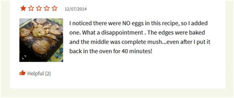 Bad Online Recipe Reviews