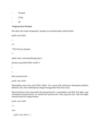 Pengenalan Java PDF