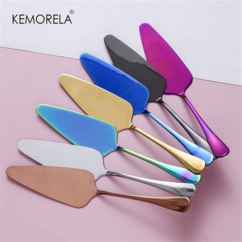 Colorful Stainless Steel Cake Cutter Spatula Baking Tool 1 Pc Shopee Malaysia