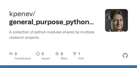 Github Kpenevgeneralpurposepythonmodules A Collection Of Python