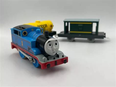 TOMY TRACKMASTER PLARAIL Surprised Thomas The Tank Engine Freight Train