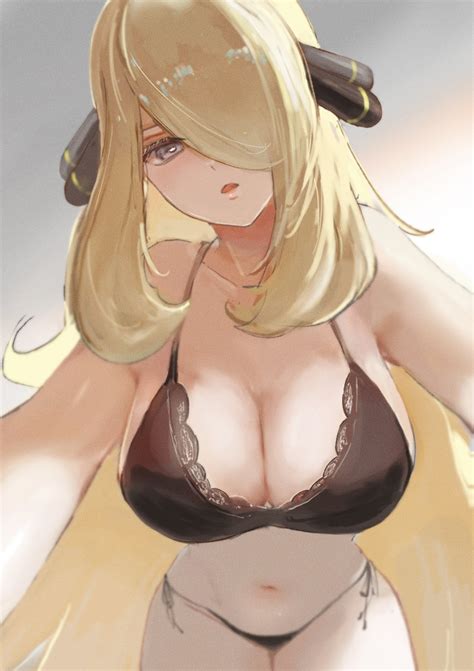 Cynthia Pokemon And 1 More Drawn By Ringosan2329 Danbooru