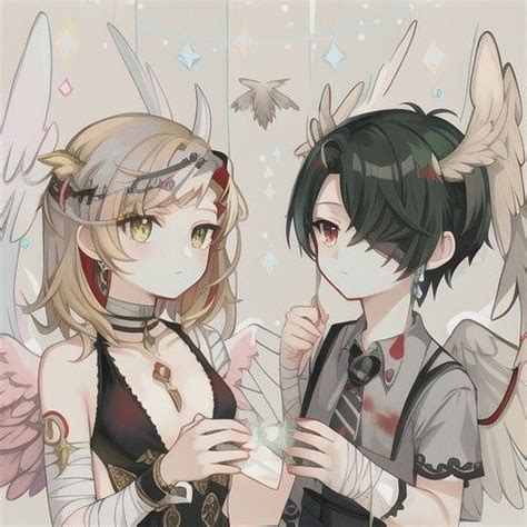 Couple Anime Anime Angels And Demons Anime Angel