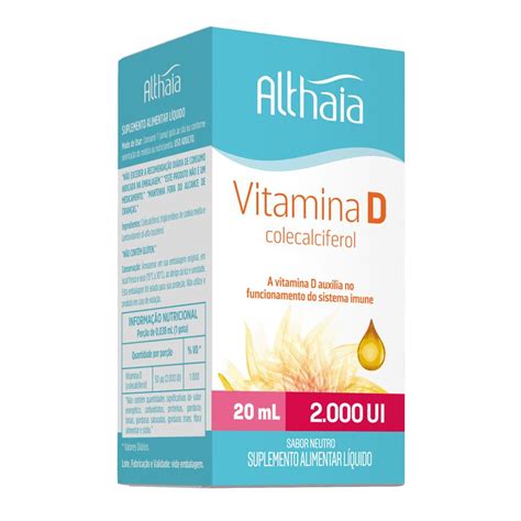 Vitamina D 2000 Ui Gotas 20ml Althaia Uninatural