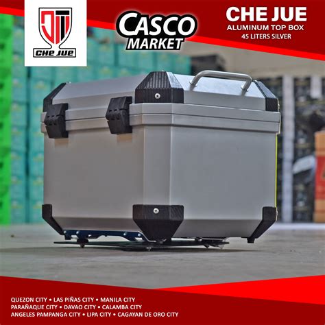 Che Jue Aluminum Polycarbonate 45l Topbox With Stainless Base Plate