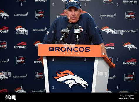 Denver Broncos Head Coach Sean Payton During A News Conference After An Nfl Football Game Sunday