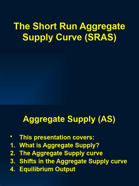 3 Sras Curve And Price Level Download Free Pdf Supply Economics