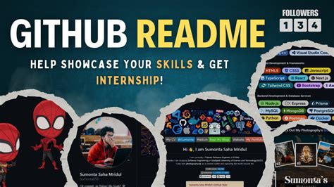 I Built This Github Readme To Showcase My Skills And Get An Internship At
