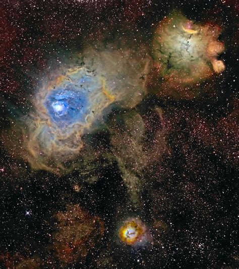 Apod 2007 November 2 Three Nebulae In Narrow Band
