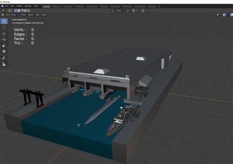 Base Naval Millitary 3d Model In Submarine 3dexport