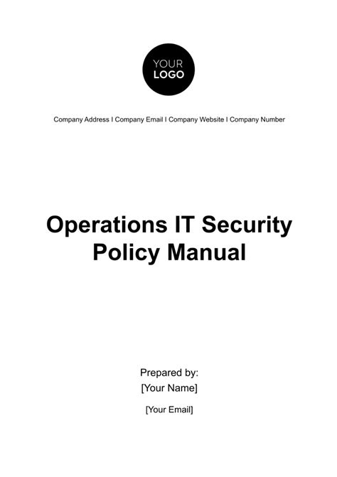 Free Policy Manual Templates To Edit Online And Print
