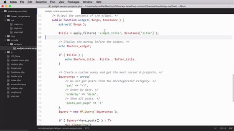 Building WordPress Themes With Bootstrap Creating The Recent Projects