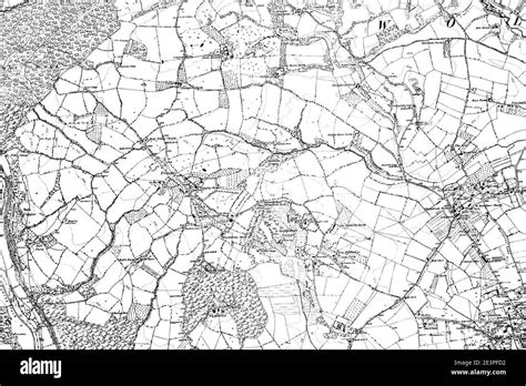 Map Of Shropshire Os Map Name 074 Se Ordnance Survey 1883 1895 Stock