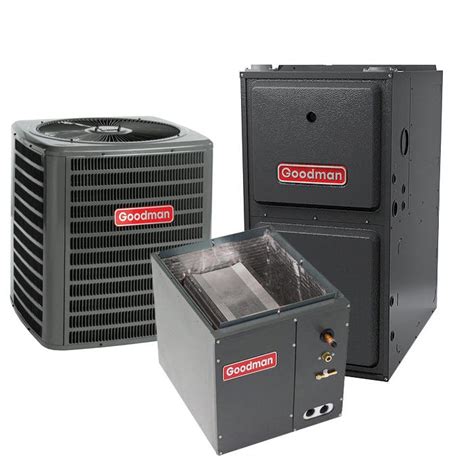 Goodman 3 Ton 16 Seer 97 Afue 60000 Btu Gas Furnace And Heat Pump