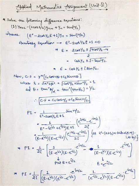 Maths Assignment Pdf