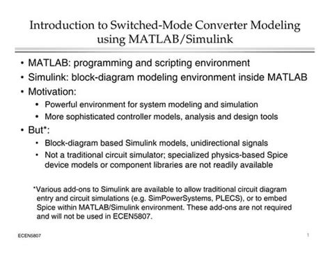 Passive Component Modelling Simulink Research Projects Pptx