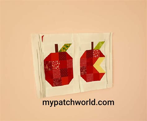 Patchwork Apple Quilt Block All About Patchwork And Quilting