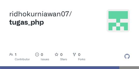 GitHub Ridhokurniawan07 Tugas Php