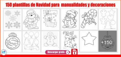 Plantillas De Navidad Para Manualidades Y Decoraciones
