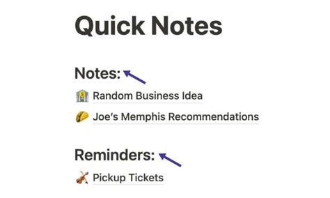 Notion Quick Notes My Best Tips How To Create One Focused Bee