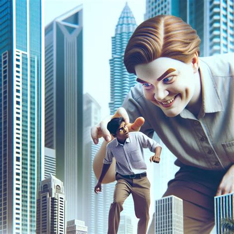 Giantess Woman Eating Tiny Man Urban Scene Ai Art Generator Easy Peasy Ai