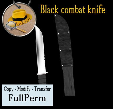 Second Life Marketplace Black Combat Knife